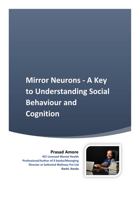 Mirror neurons | PPTX | Brain and Nervous System Disorders | Diseases and Conditions