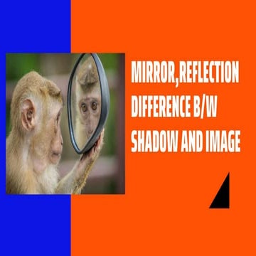 Mirror reflection and shadow | PPTX