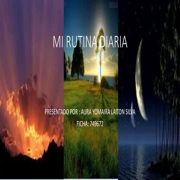 Mi rutina diaria | PPTX