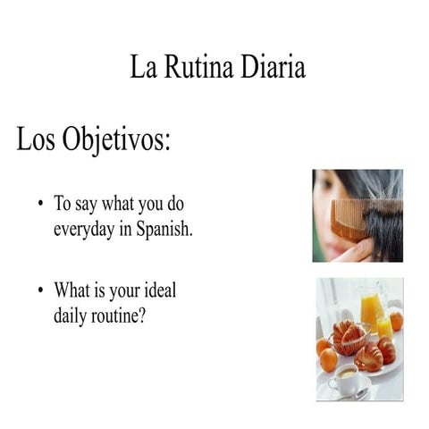 Spanish reflexive verbs and daily routines | PDF