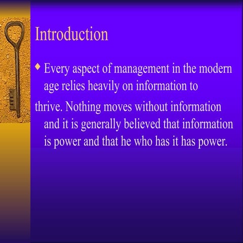 Management information System Basics and introduction | PPT