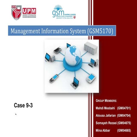 MIS case 9-3 | PPTX