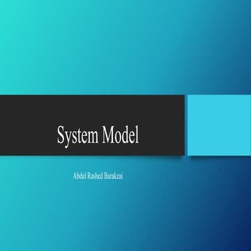 System Model in Management Information System | PPTX