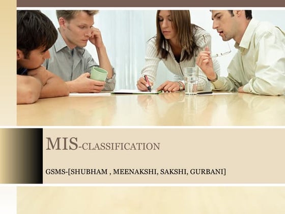 MANAGEMENT INFORMATION SYSTEM | PPT