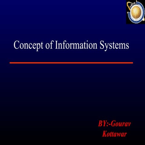Lecture 1 IS.pdf basic concept of information system | PDF