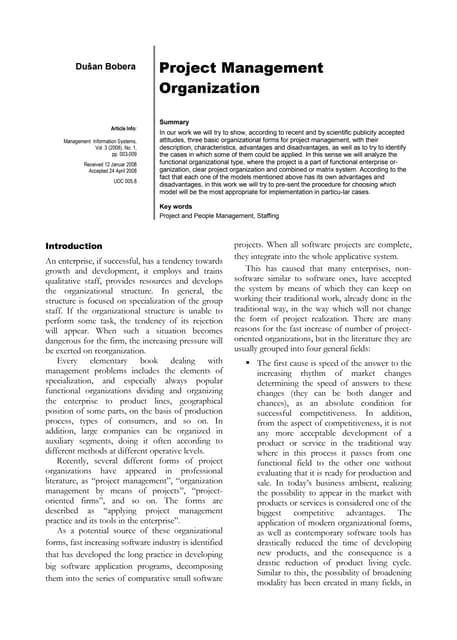 Project Management Notes 3 | PDF