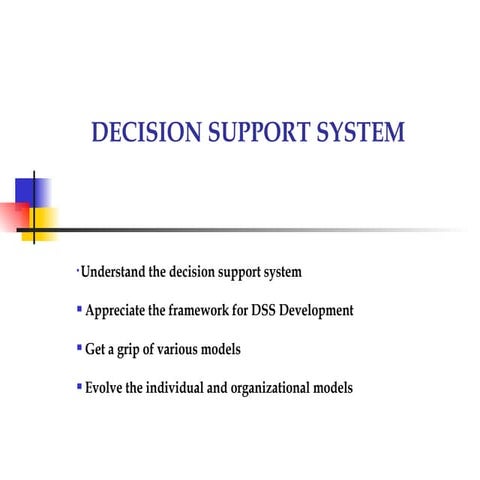 decision support system | PPT