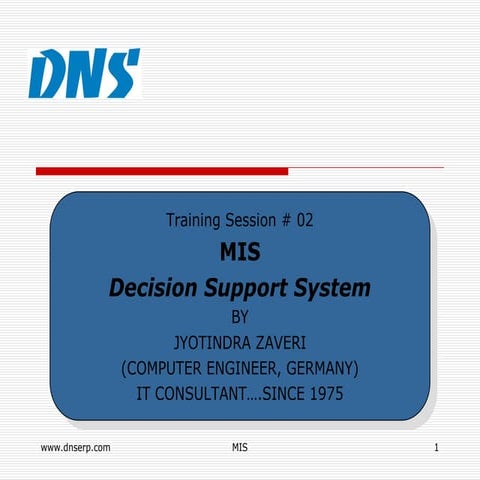 Mis 2 dss | PPT