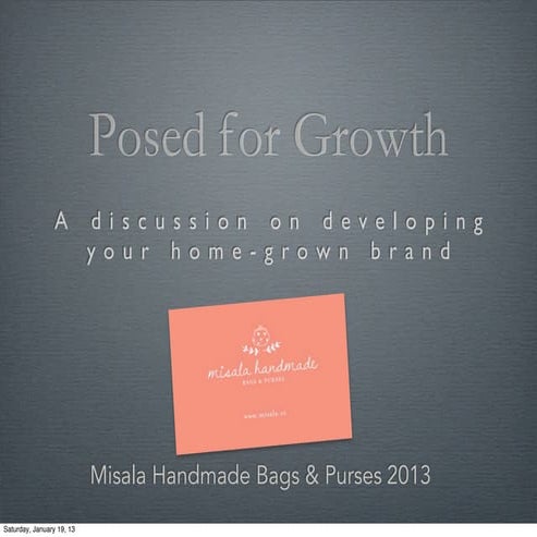 Misala: developing your homegrown brand | PPT