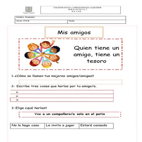 Mis amigos | DOCX