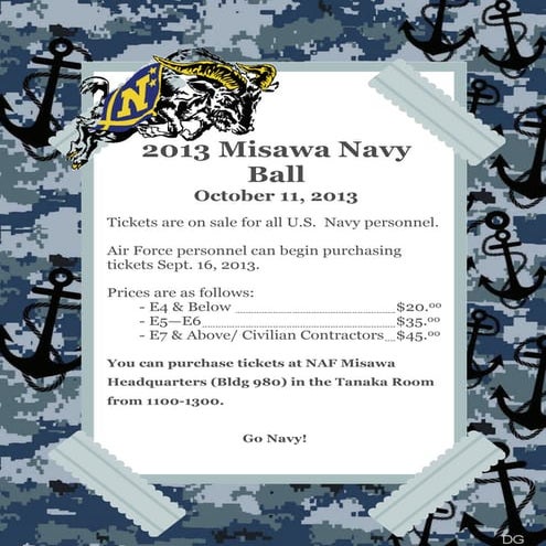 Misawa Navy Ball Flyer | PDF
