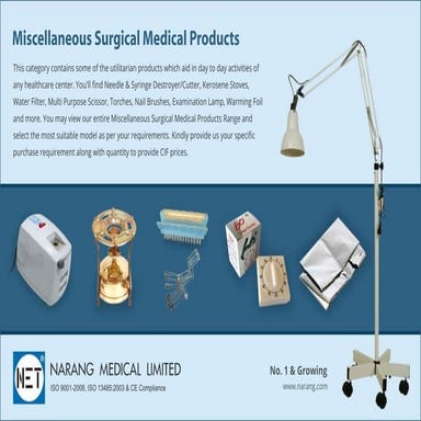 Miscellaneous Surgical Medical Products | PPT