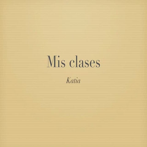 Mis clases | KEY