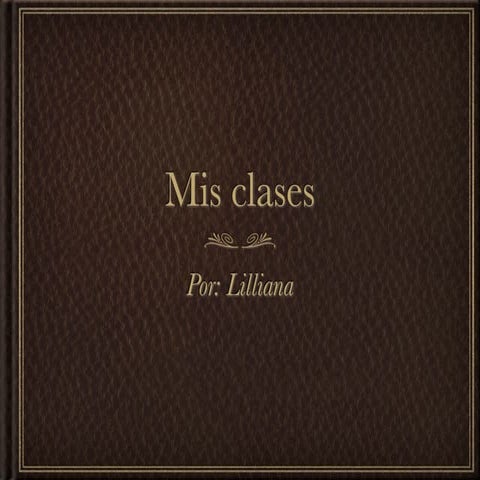 Mis classes spanish keynote | KEY