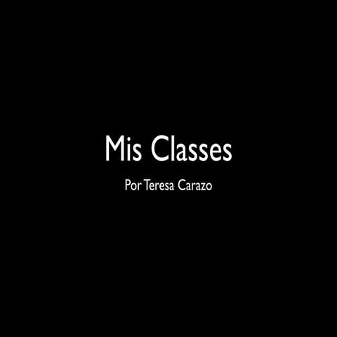 Mis classes spanish keynote | KEY