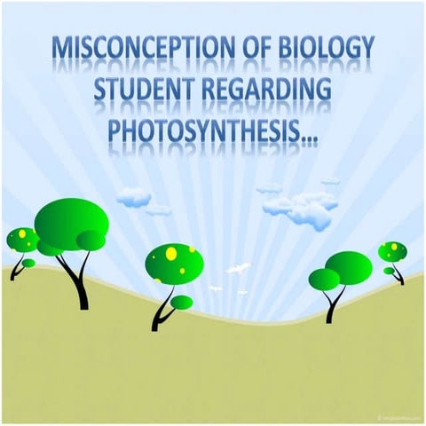 Misconception of biology student | PPTX