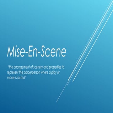 Mise en scene notes | DOCX