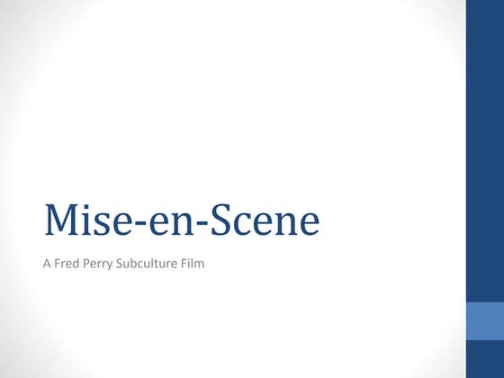 Mise en-scene | PPTX