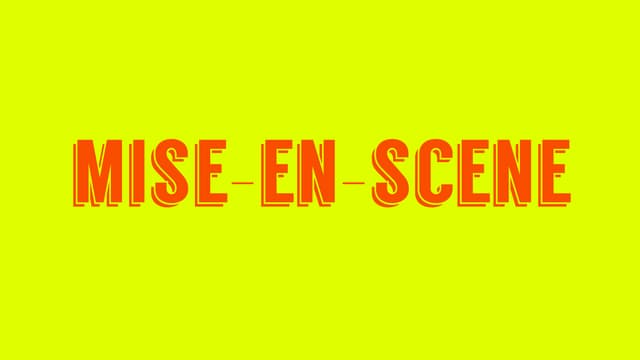 5 elements of mise en scene | PDF