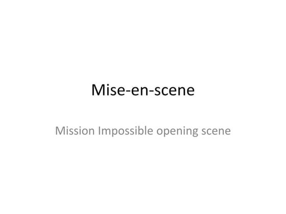 Media mission impossible | PPT
