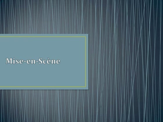 Horror film Mise-en-scene analysis | PPTX | Movies | Entertainment