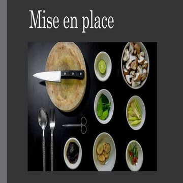 Mise en place | PPTX
