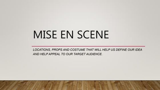 Media mise-en-scene | PPTX