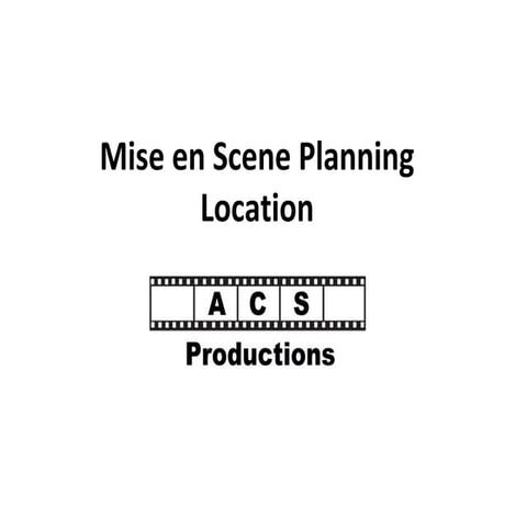 MES Planning Location - ACS Productions | ODP
