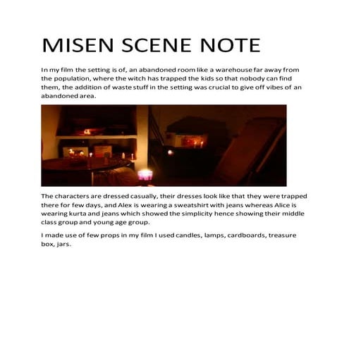 Misen scene note | PDF