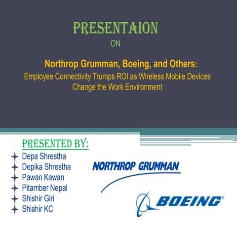 Northrop Grumman, Boeing, and Others | PPT