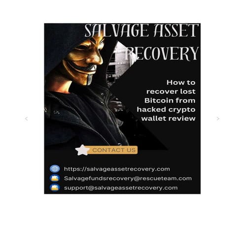 HOW TO RECOVER STOLEN BITCOIN: RECOVERY OF STOLEN CRYPTOCURRENCY→CONSULT SALVAGE ASSET RECOVERY ...