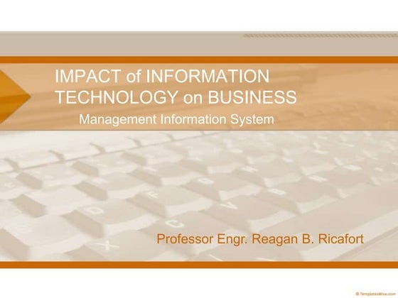 Use of Technology in business | PPT