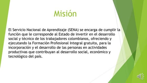 Mision,vision simbolos del sena | PDF