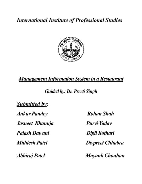 Restaurant Management Wireframes | PPT