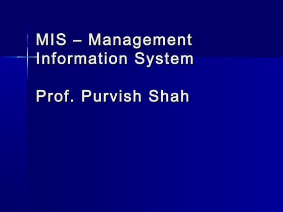 Management information system | PPTX | Civil Engineering Industry ...