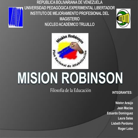 Mision Robinson | PPTX