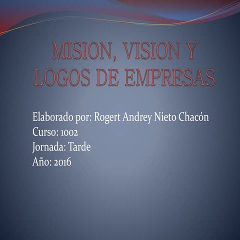 Mision, vision y logos de empresas | PPTX
