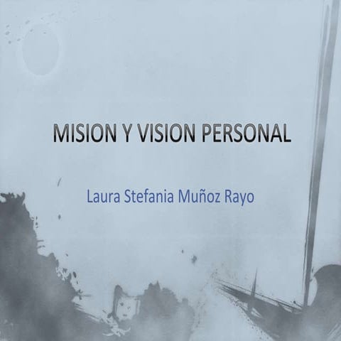 Mision Y Vision Personal Pptx