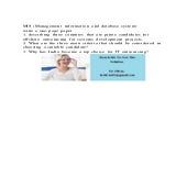 MIS (Management information and database system)write a one-page | DOCX