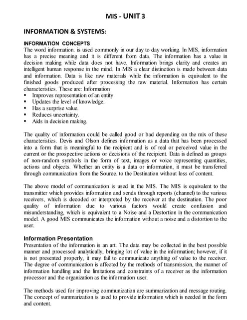 Characteristics of information | PPT