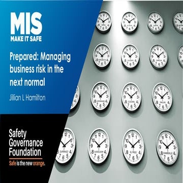 Prepared: Managing business risk in the next normal | PPT