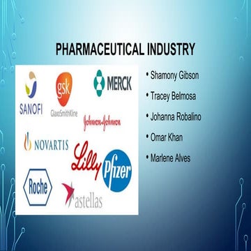 Pharmaceutical Industry | PPTX