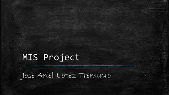 MANAGEMENT INFORMATION SYSTEM - What are recent developments in mis ...