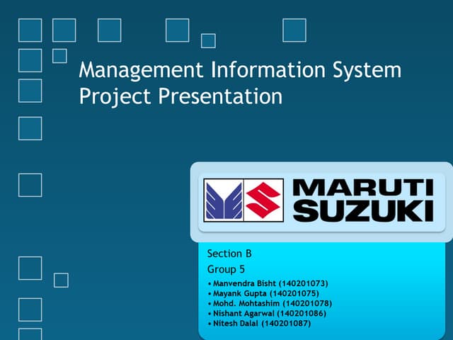SECURITY & CONTROL OF INFORMATION SYSTEM (Management Information System) | PPTX