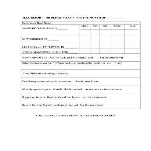 Mis report form_947 | DOC