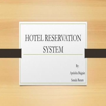Evaluation of Performance in Operating Computerized Reservation System.pptx