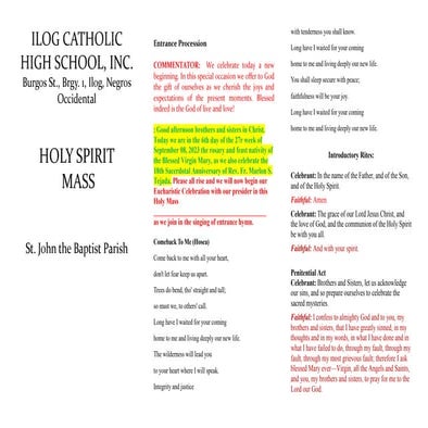 MISSALETTE HOLY SPIRIT MASS for the Month of September.docx