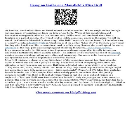 katherine mansfield | DOCX