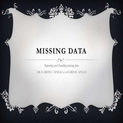 Missing data | PPT