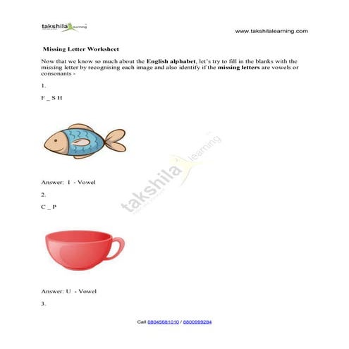 Missing letter worksheet nursery class | PDF